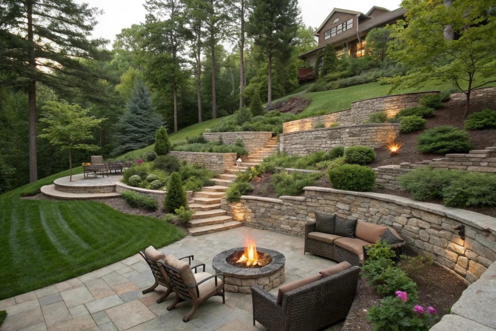 14+ Inspiring Terraced Backyard Ideas