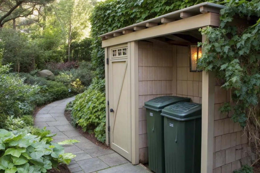 11+ Smart Ideas to Hide Trash Cans Outside