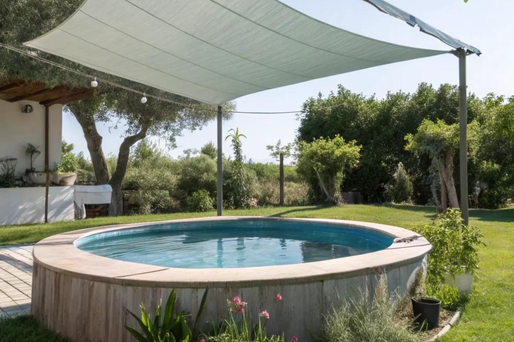 8+ Creative Above Ground Pool Canopy Ideas