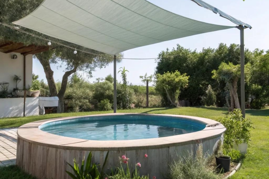 8+ Creative Above Ground Pool Canopy Ideas